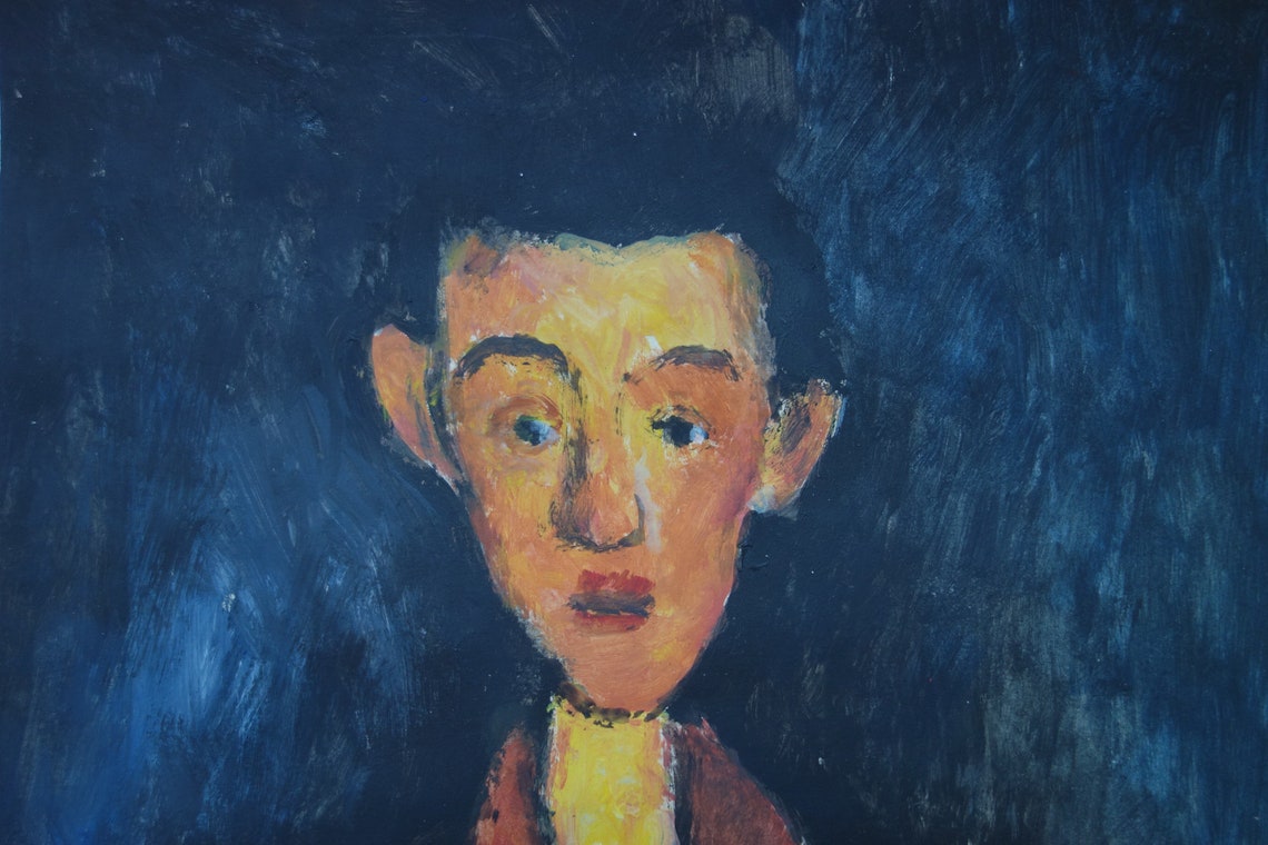 Early Expressionist Original Oil Painting Portrait Signed | Etsy