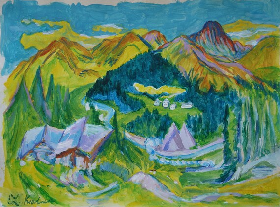 Early German Expressionism Abstract Original Oil Landscape - Etsy