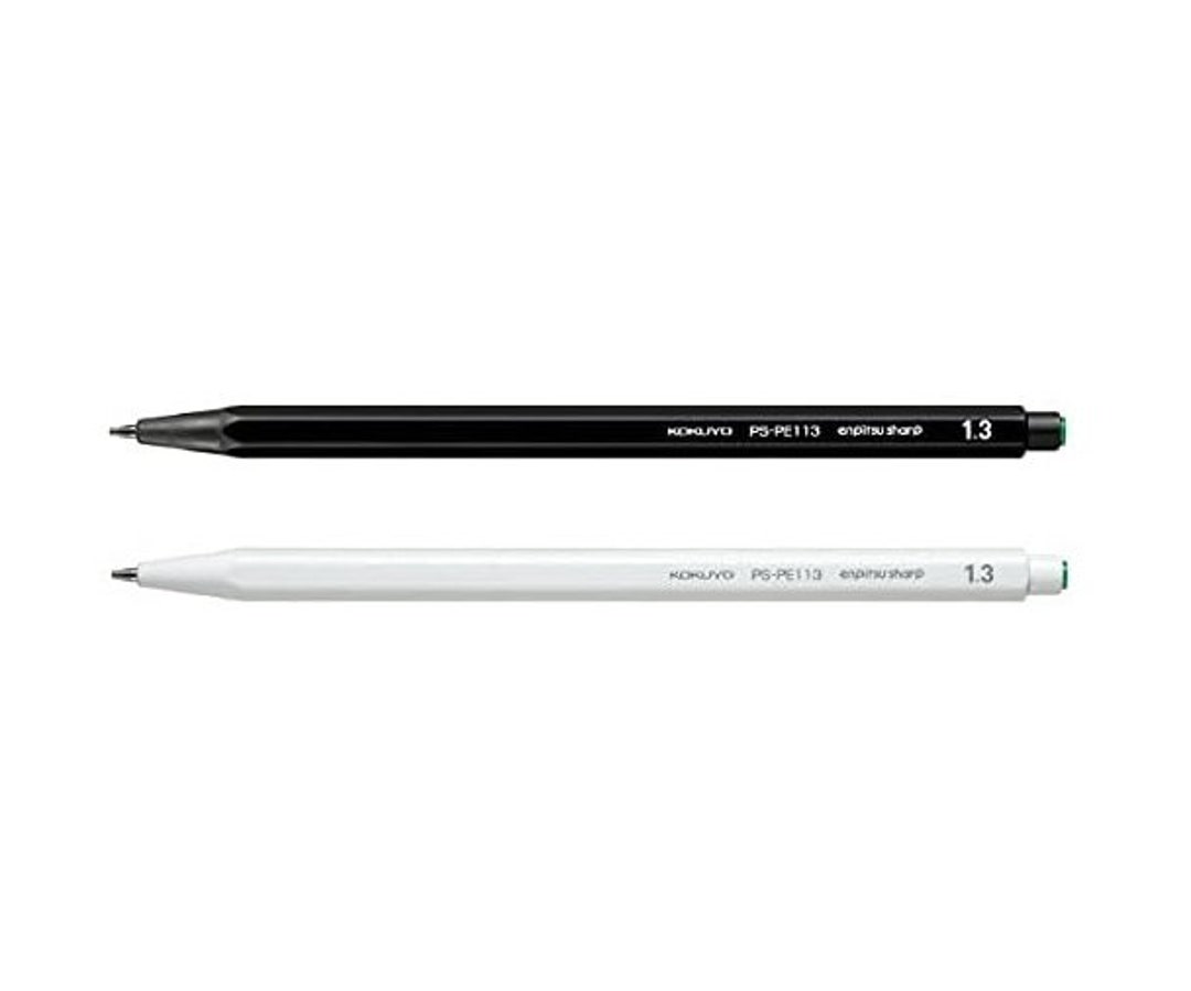 Kokuyo Mechanical Pencil enpitsu Sharp 1.3mm Body Color Black/white ...