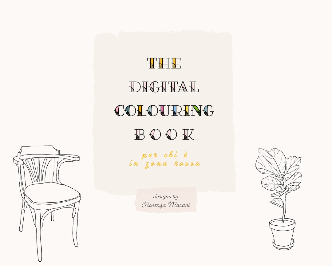 The Digital Colouring Book Colouring Pages - Etsy