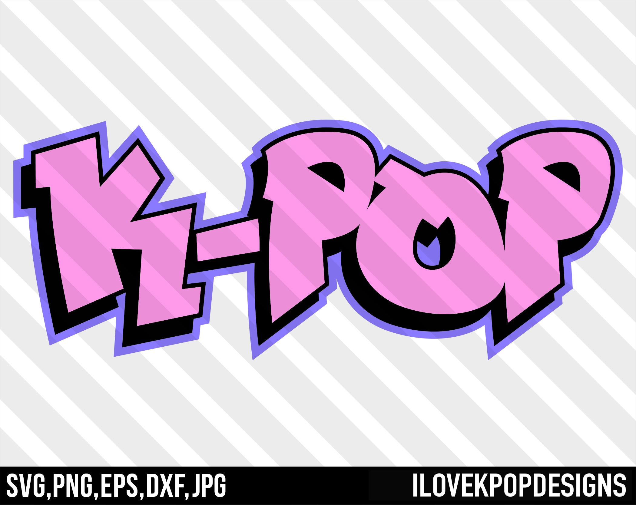 K-pop Graffitti Pink SVG Png Dxf Eps Jpg Cricut Silhouette Shirt BTS ...