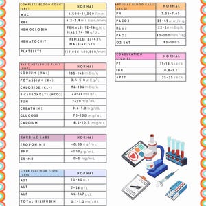 Lab Values Cheat Sheet for Nursing Students | Nursing Lab Reference ...