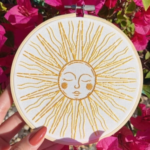 Glowing Sun PDF Embroidery Pattern - Etsy
