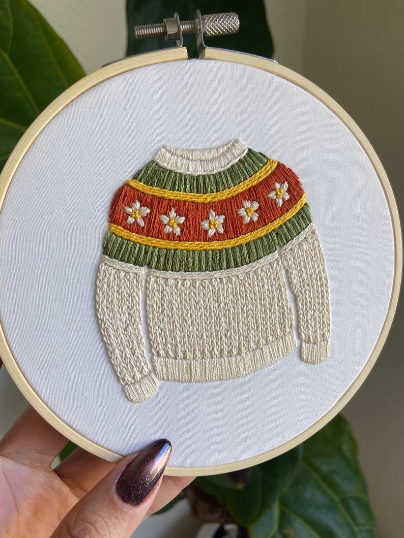 Christmas Holiday Sweater PDF Embroidery Pattern - Etsy
