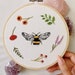 Bee and Flowers PDF Embroidery Pattern - Etsy