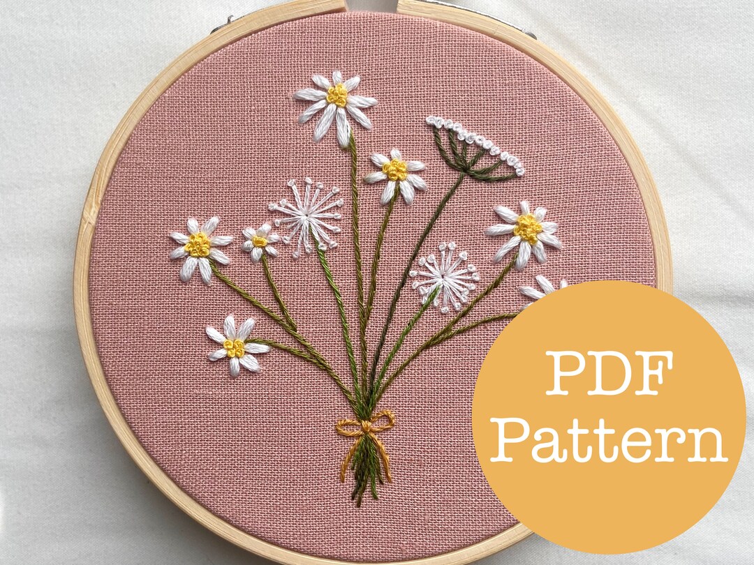 Dainty Flowers PDF Embroidery Pattern - Etsy