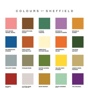 Colours of Sheffield Print version 1 - Etsy
