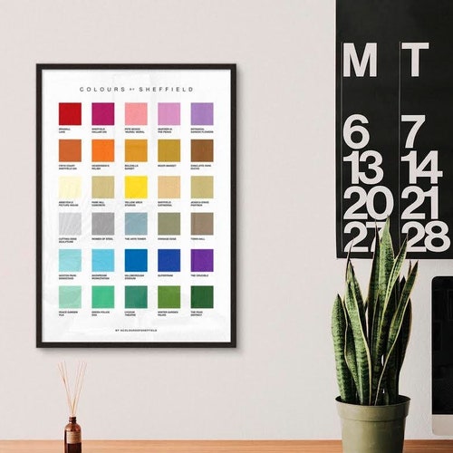 Colours of Sheffield Print version 2 - Etsy UK