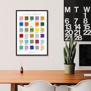 Colours of Sheffield Print (version 1) - Etsy
