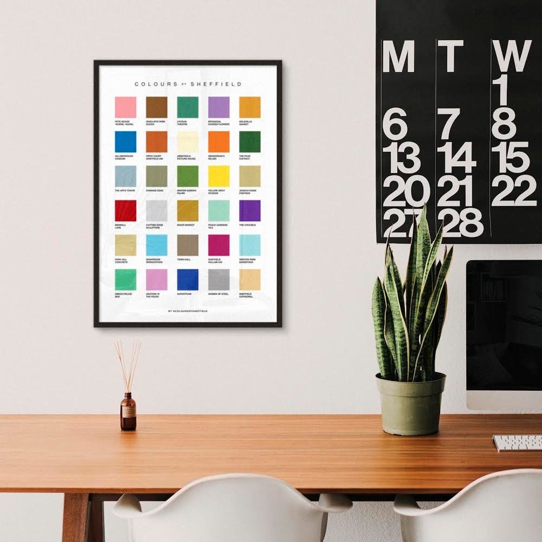 Colours of Sheffield Print version 1 - Etsy