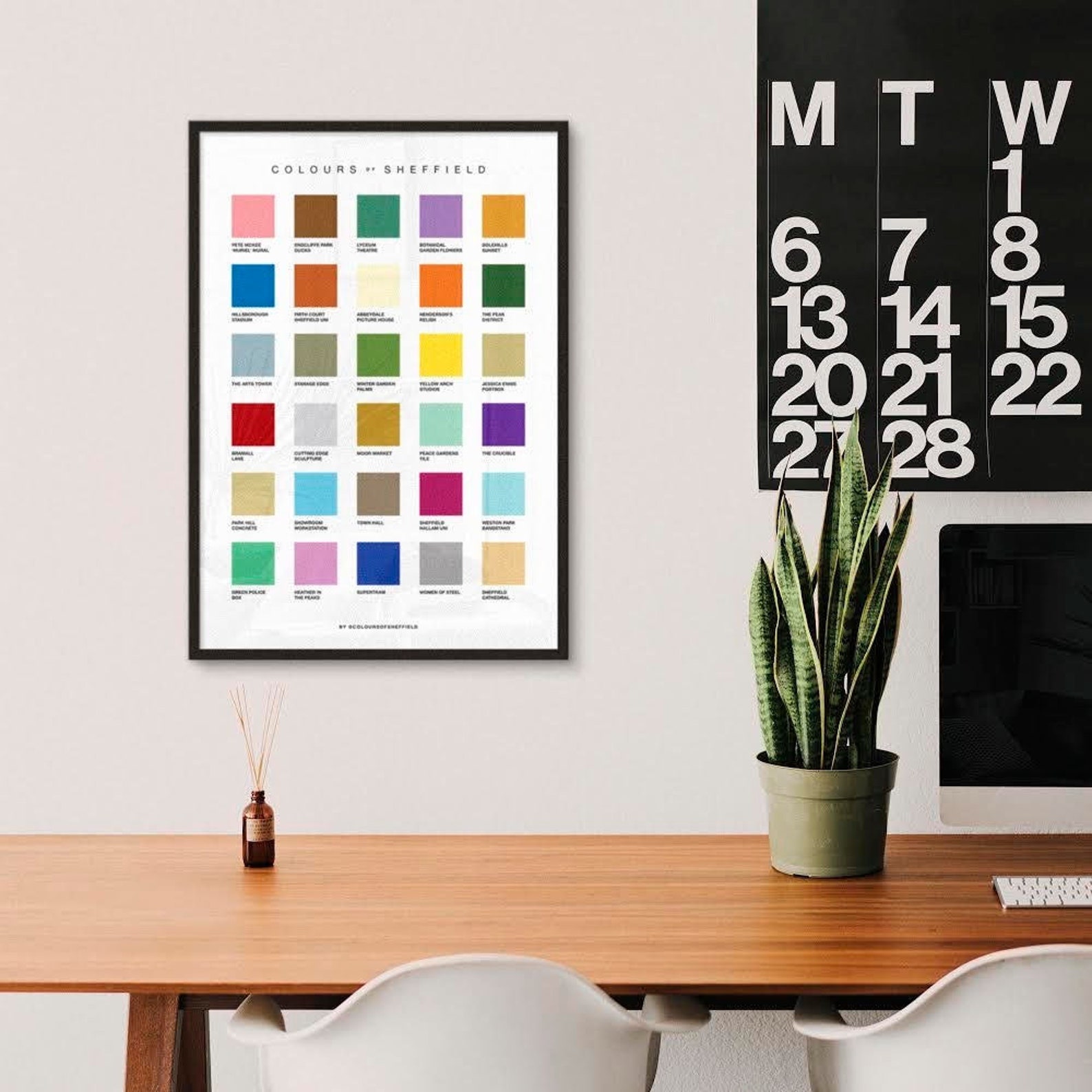 Colours of Sheffield Print version 1 - Etsy