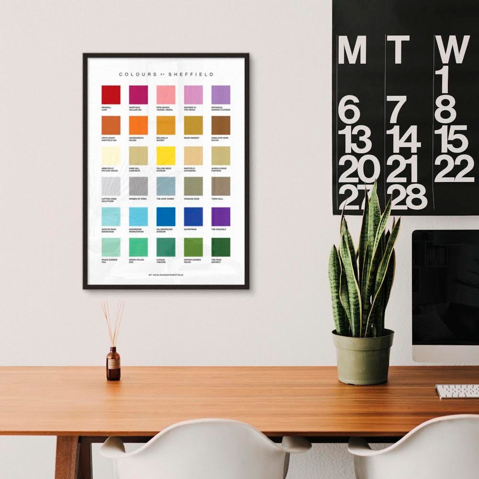 Colours of Sheffield Print version 2 | Etsy