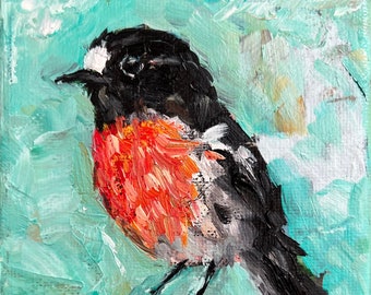 Robin Original Oil Painting - Etsy
