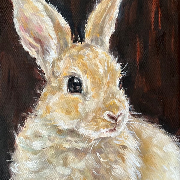 Bunny Painting - Etsy
