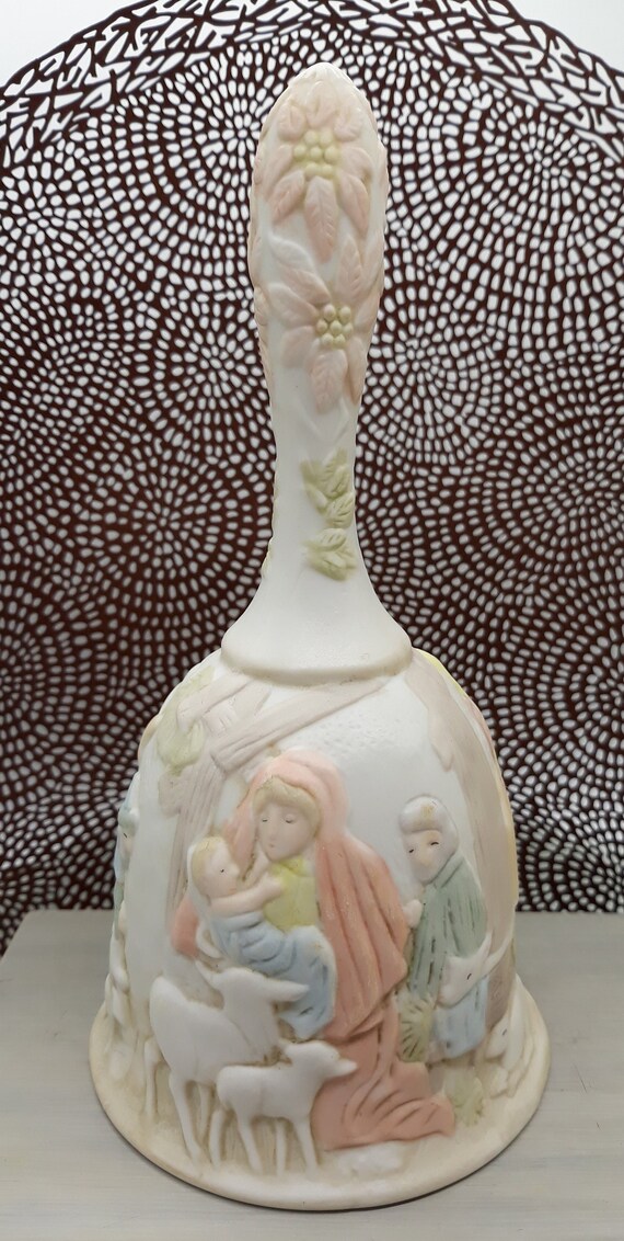 Lefton Holy Family Nativity Bell Christopher Collection | Etsy