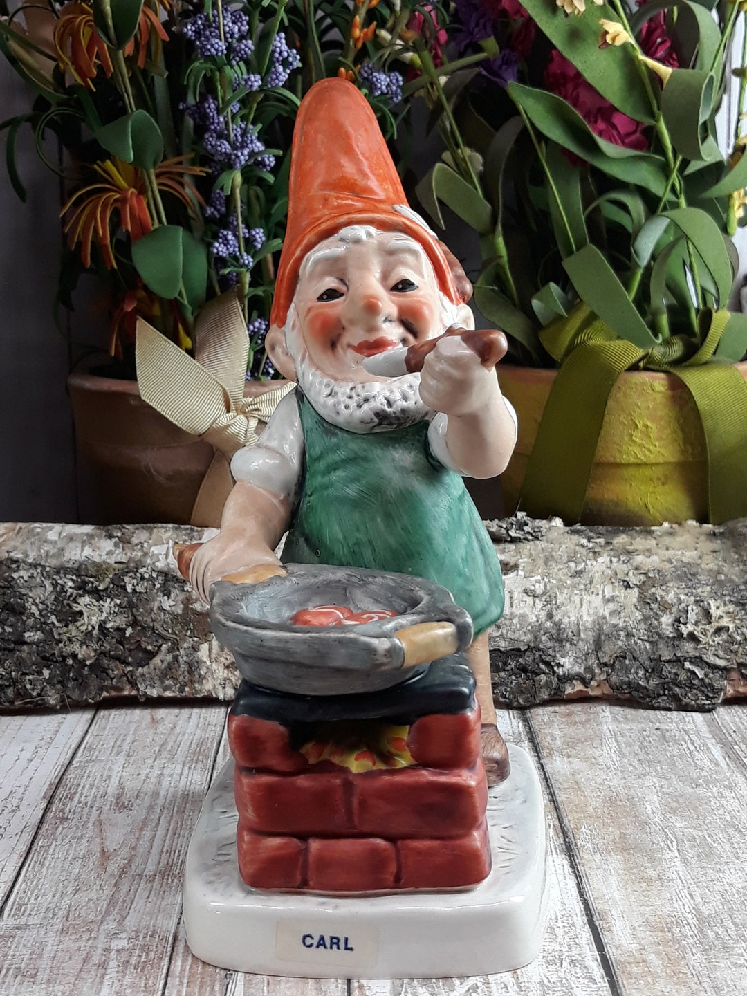 Santa's Elves Co-boy Figurine Carl the Cook Chef TMK6 Goebel Germany ...
