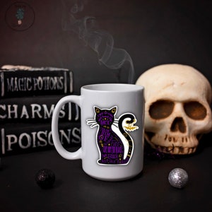 Hocus Pocus Cat Sticker |hocus Pocus Sticker| Magic Sticker | Halloween ...