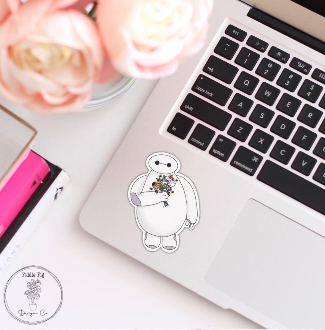 Floral Baymax Sticker Disney Sticker Big Hero 6 - Etsy