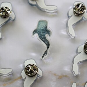 Whale Shark Acrylic Pin | Whale Shark | Ocean Life | Acrylic Pin - Etsy