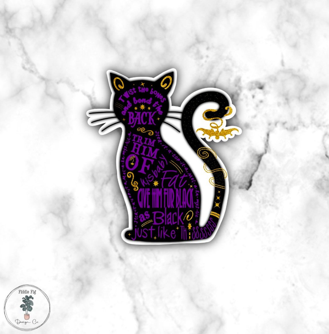 Hocus Pocus Cat Sticker hocus Pocus Sticker Magic Sticker | Etsy