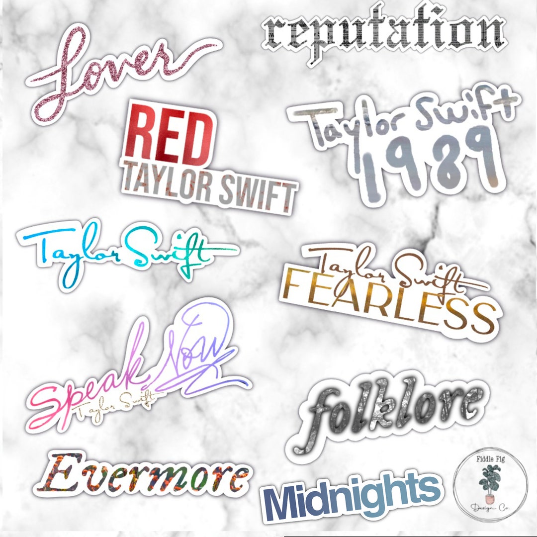 Taylor Swift Album Sticker Set midnights Evermore - Etsy Taylor Swift Album Sticker Set midnights Evermore - Etsy