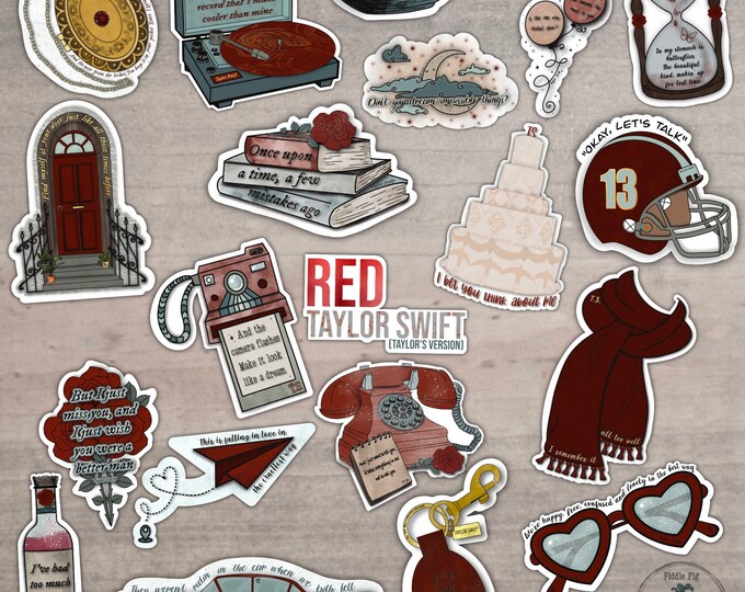 The Red Inspired Sticker Collection - Etsy