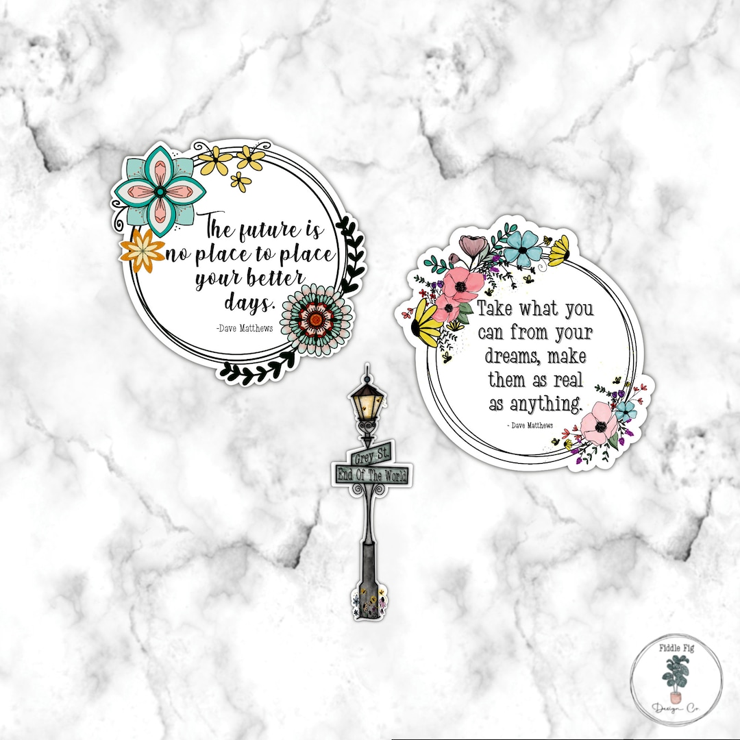 DMB Sticker Pack | Dave Matthews Band | Grey Street | Sticker Pack - Etsy