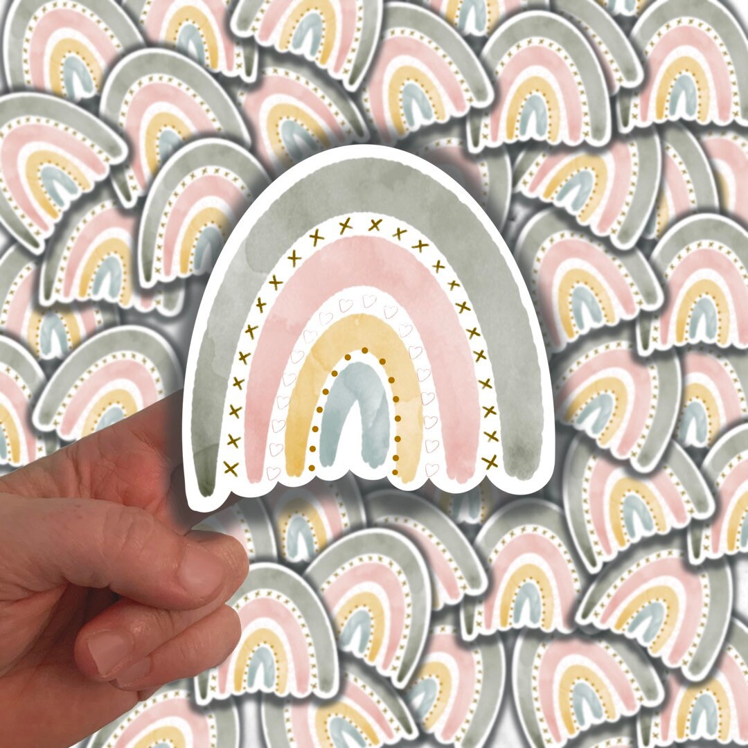 Rainbow Sticker - Etsy