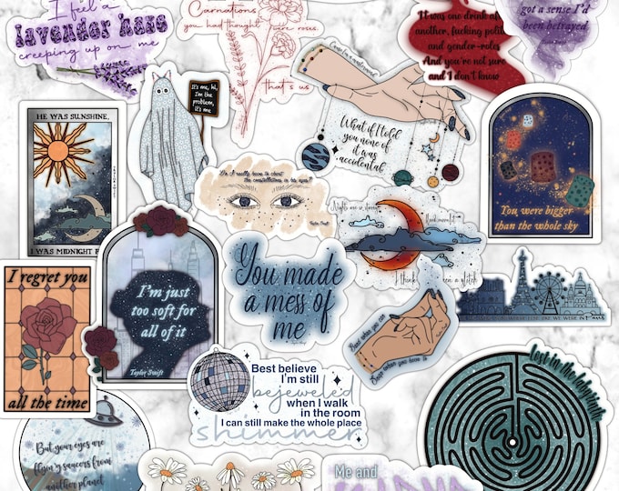 Taylor Swift Midnights Album Waterproof Sticker - Etsy