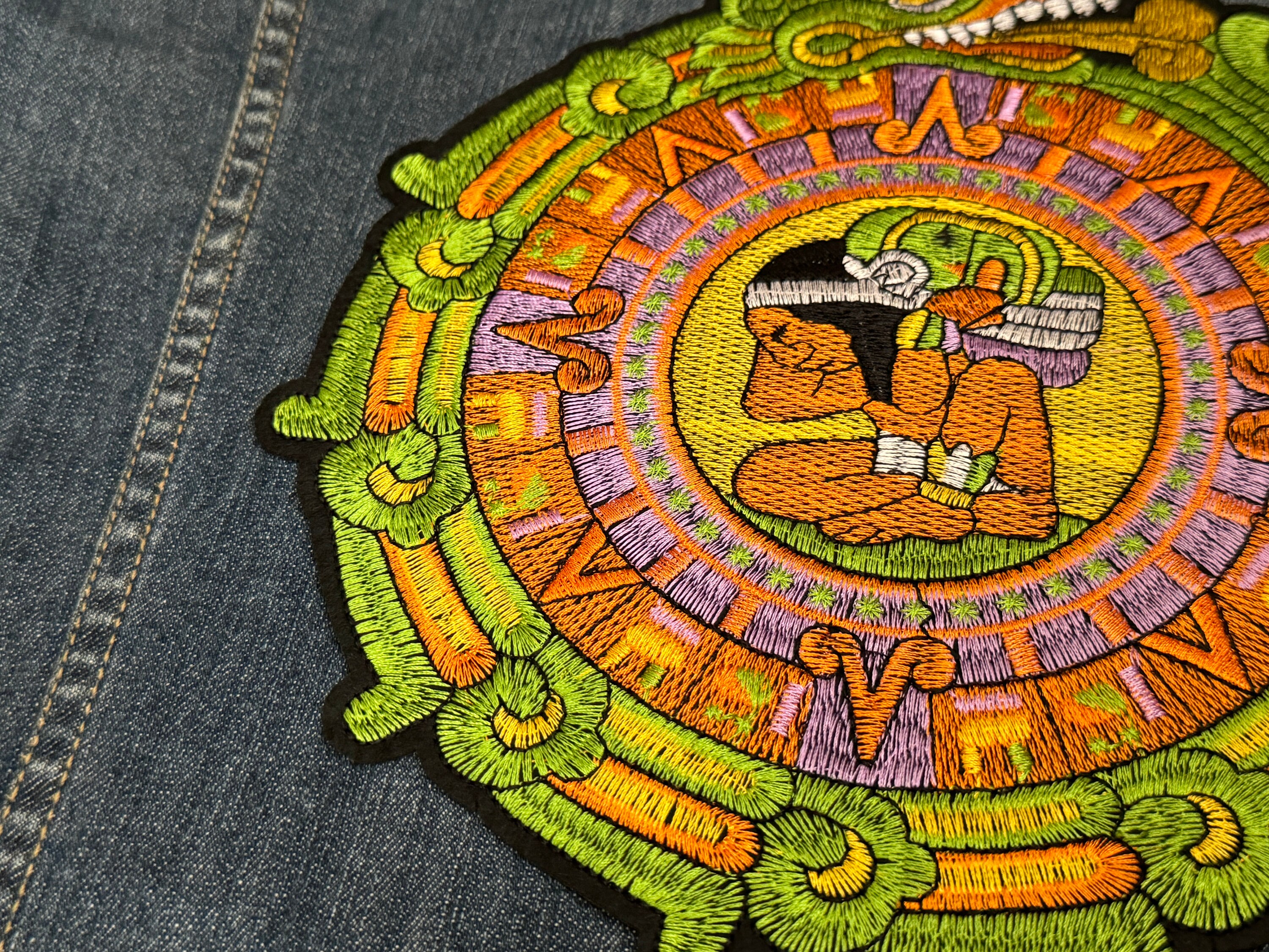 Mayan Aztec Quetzalcoatl Mexican Native Iron on Patch or Sew ...