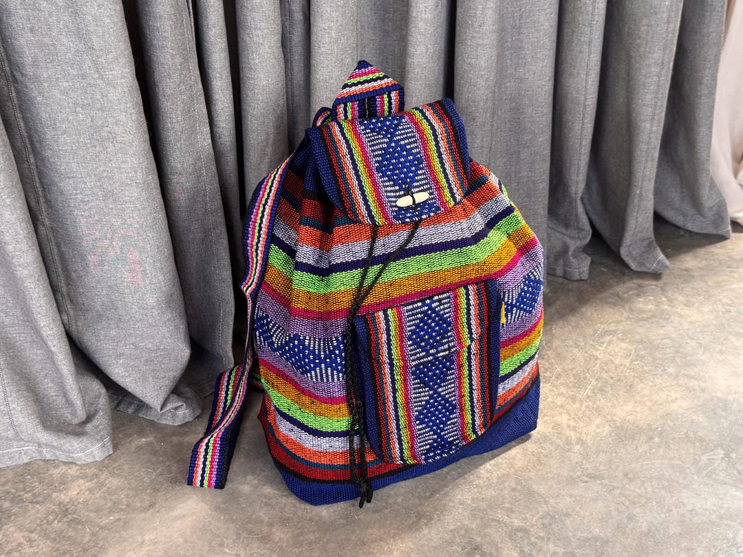Mochila Backpack Ethnic Bag Morral Adult Size Backpack Hippie Handwoven ...