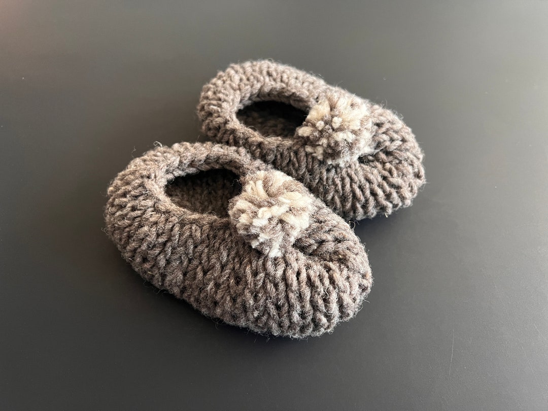 Crochet Sleepers Artisan Made of Organic Wool for a Toddler Adjustable ...