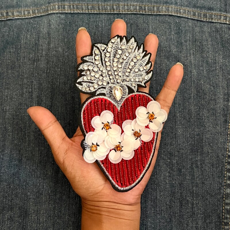 Sacred Heart Patch - Etsy