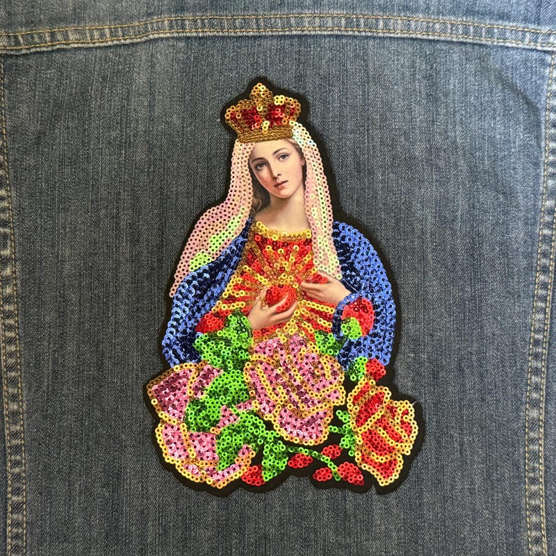 Virgin Mary Patch - Etsy