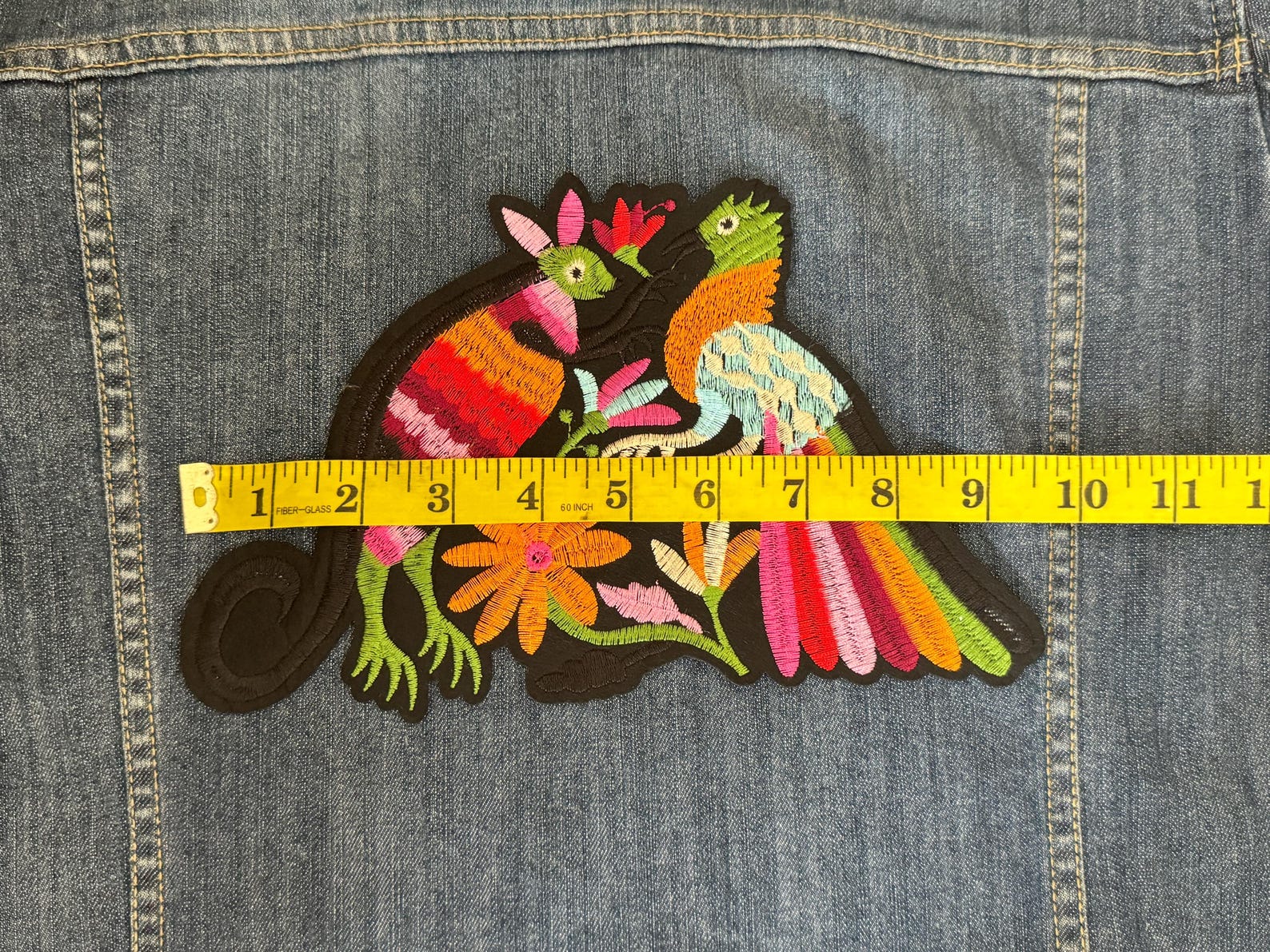 Otomi Birds Iron-on Patch: Mexican Embroidered Appliqué Folk Art - Etsy