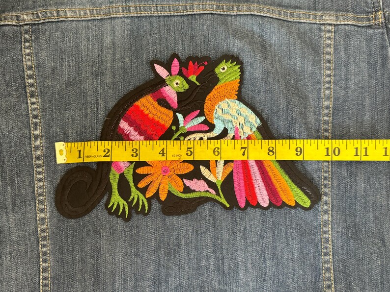 Otomi Birds Iron-on Patch: Mexican Embroidered Appliqué Folk Art - Etsy
