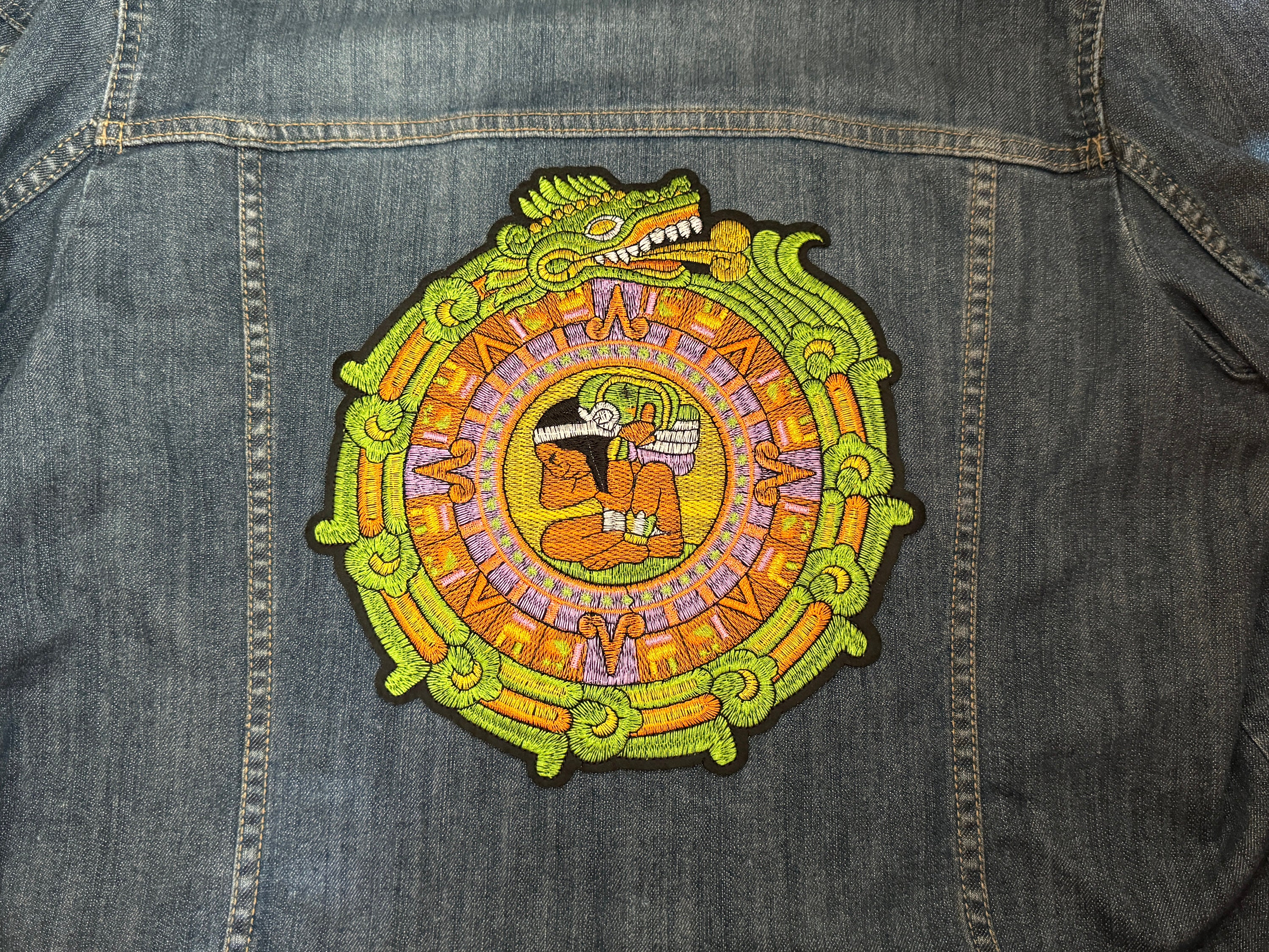 Mayan Aztec Quetzalcoatl Mexican Native Iron on Patch or Sew ...
