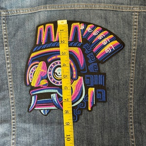 Tláloc Dios Mexicano Azteca Hierro en Parche o Coser Étnico Cómic ...