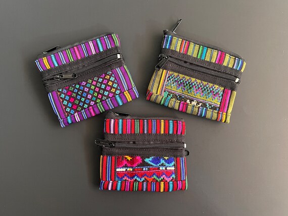 Set of 3 Coin Pouches Authentic Mexican Handwoven Coin Purse - Etsy
