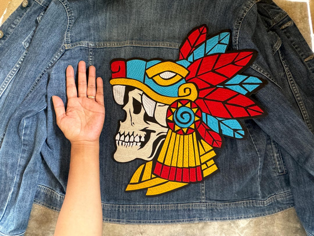 Quetzalcoatl XL Aztec Iron on Patch Appliqué 15.5 Inches BIG ...