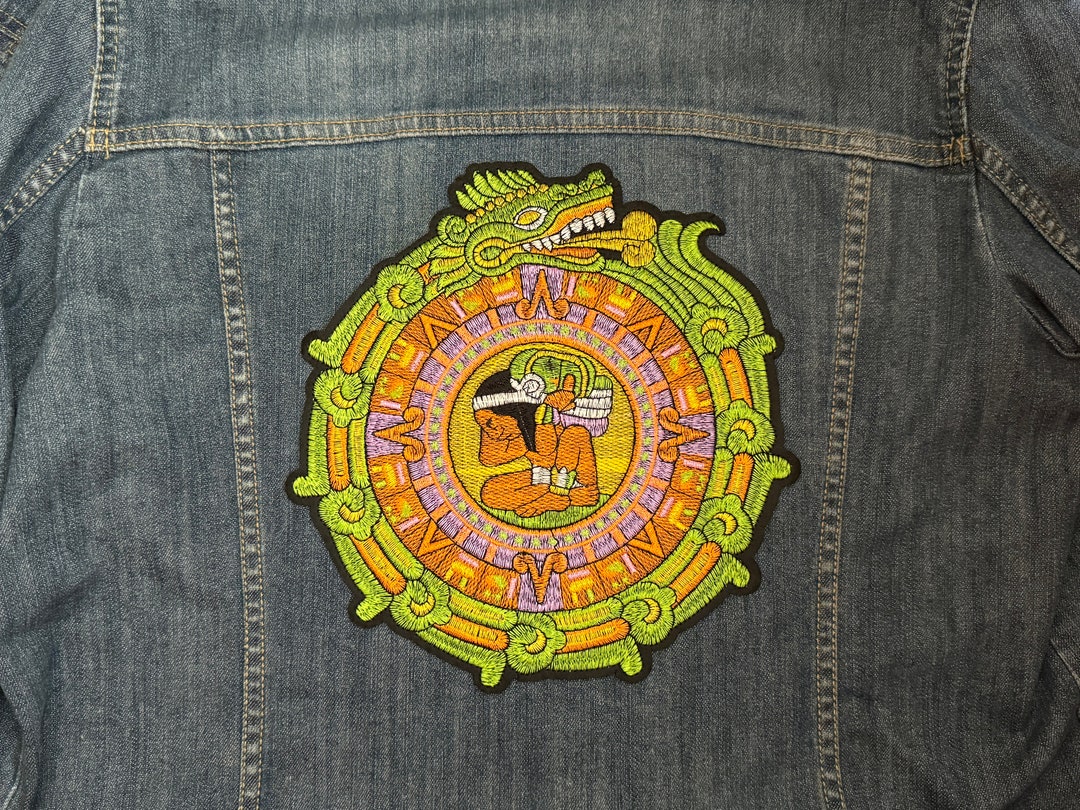 Mayan Aztec Quetzalcoatl Mexican Native Iron on Patch or Sew ...