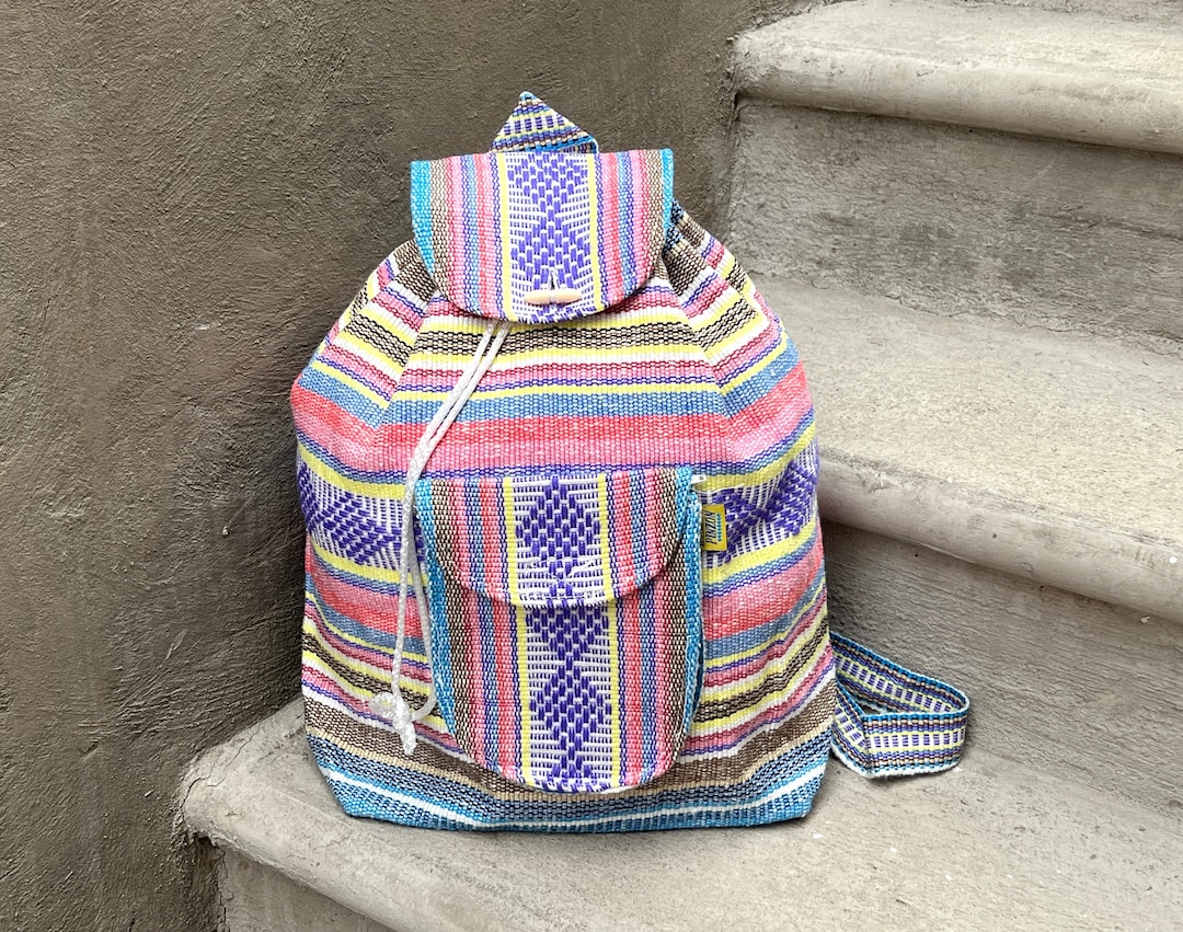 Backpack Beach Ethnic Bag Morral Adult Size Backpack Hippie Handwoven ...