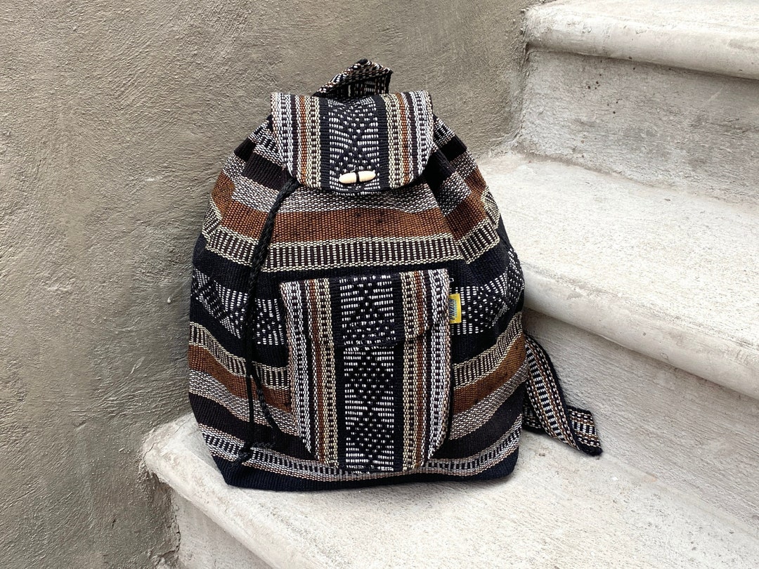 Backpack Ethnic Bag Morral Adult Size Backpack Hippie Handwoven Artisan ...