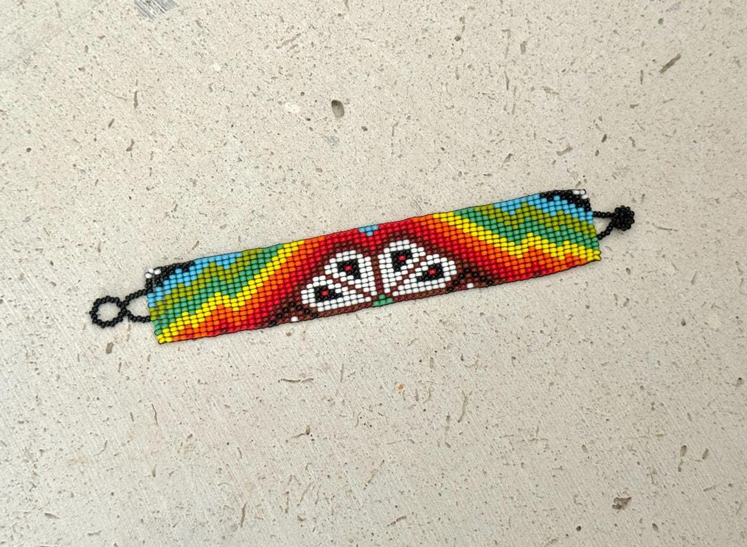 Native Bracelet Seed Beaded Huichol Inspired Mexican Jewelry ...