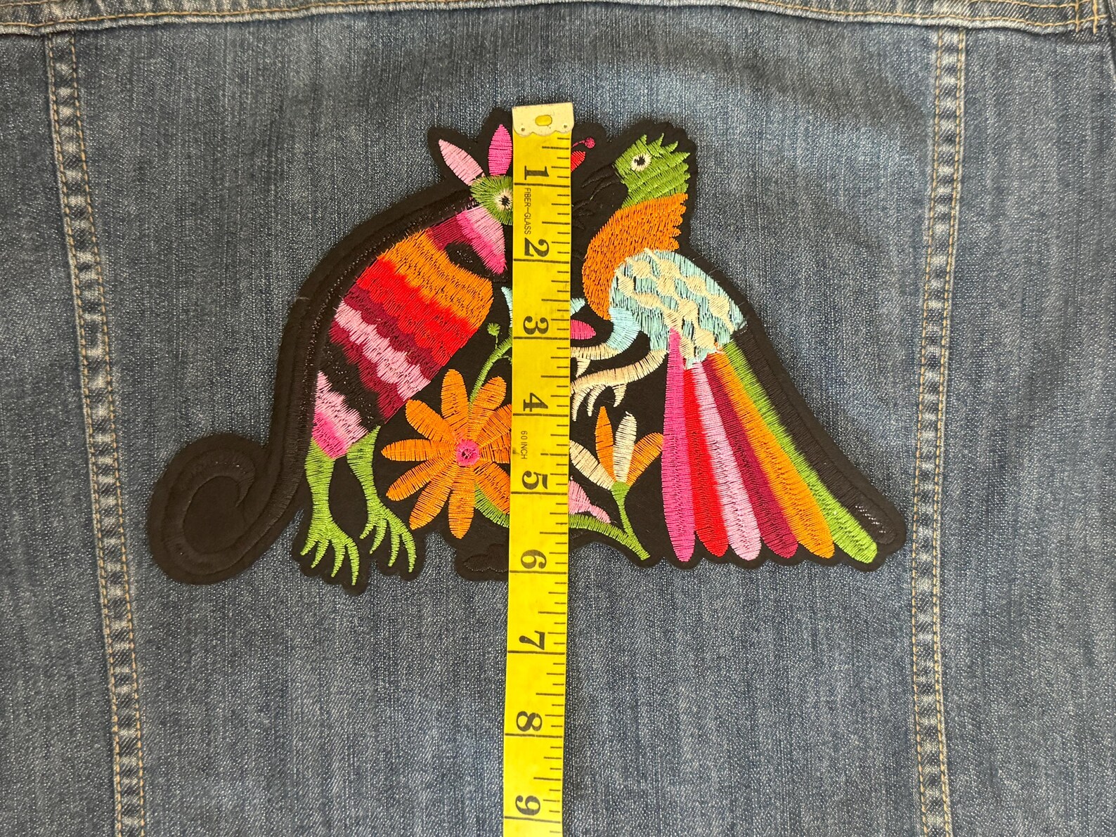Otomi Birds Iron-on Patch: Mexican Embroidered Appliqué Folk Art - Etsy