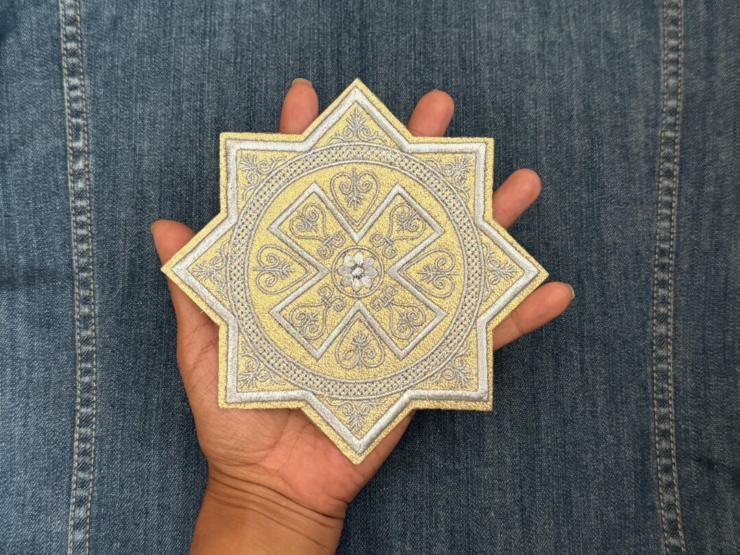 Star Religious Church Vestment Appliqué Embroidered Iron on Patch ...