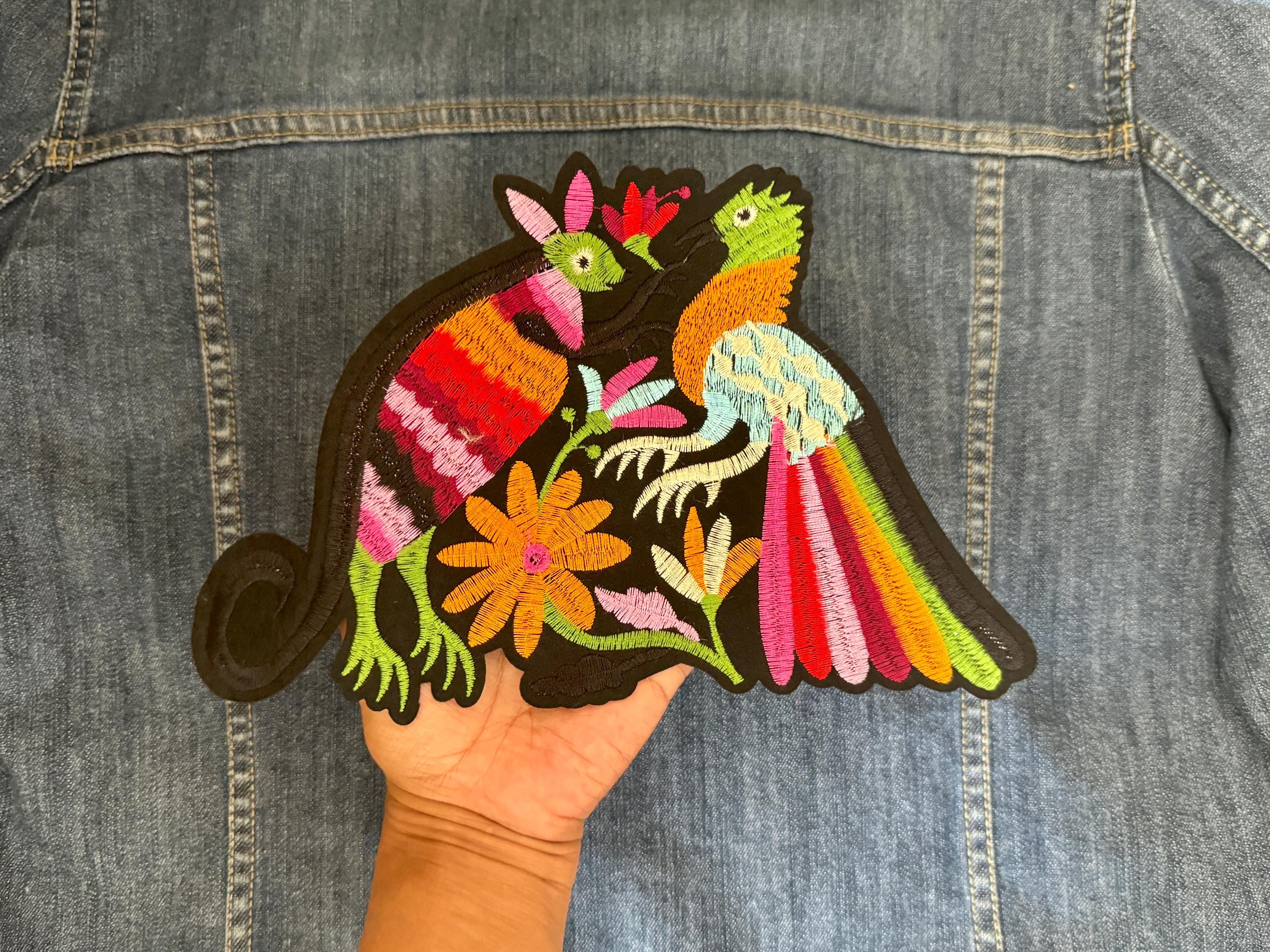 Otomi Birds Iron-on Patch: Mexican Embroidered Appliqué Folk Art - Etsy