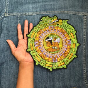 Mayan Aztec Quetzalcoatl Mexican Native Iron on Patch or Sew ...