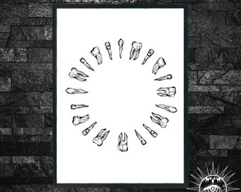 Human Teeth Art | Etsy UK