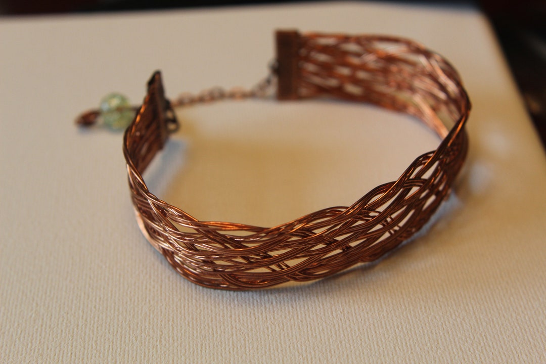 Copper Wire Braided Bracelet - Etsy